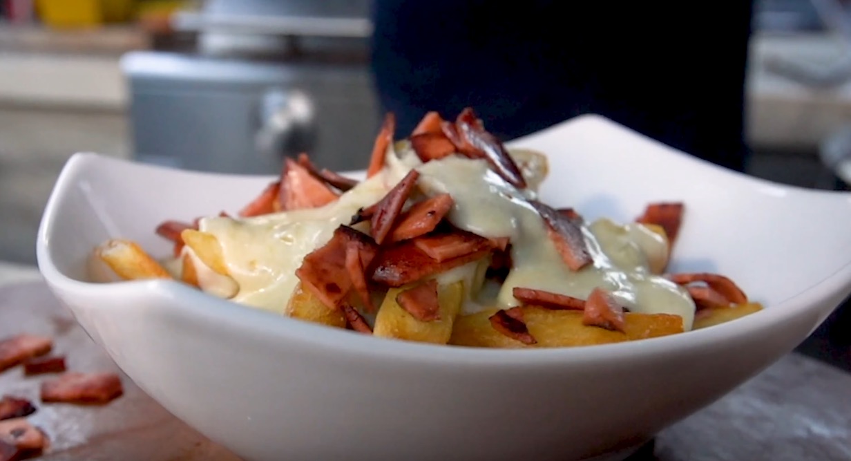 Homemade White Chili Cheese French Fries Recipe from Sam The Cooking Guy