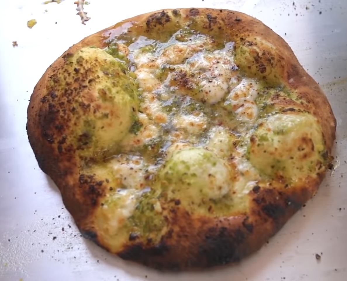 JoJo Pesto Pizza Recipe from Sam The Cooking Guy
