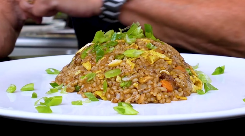 Pork Belly Egg Fried Rice Recipe from Sam The Cooking Guy