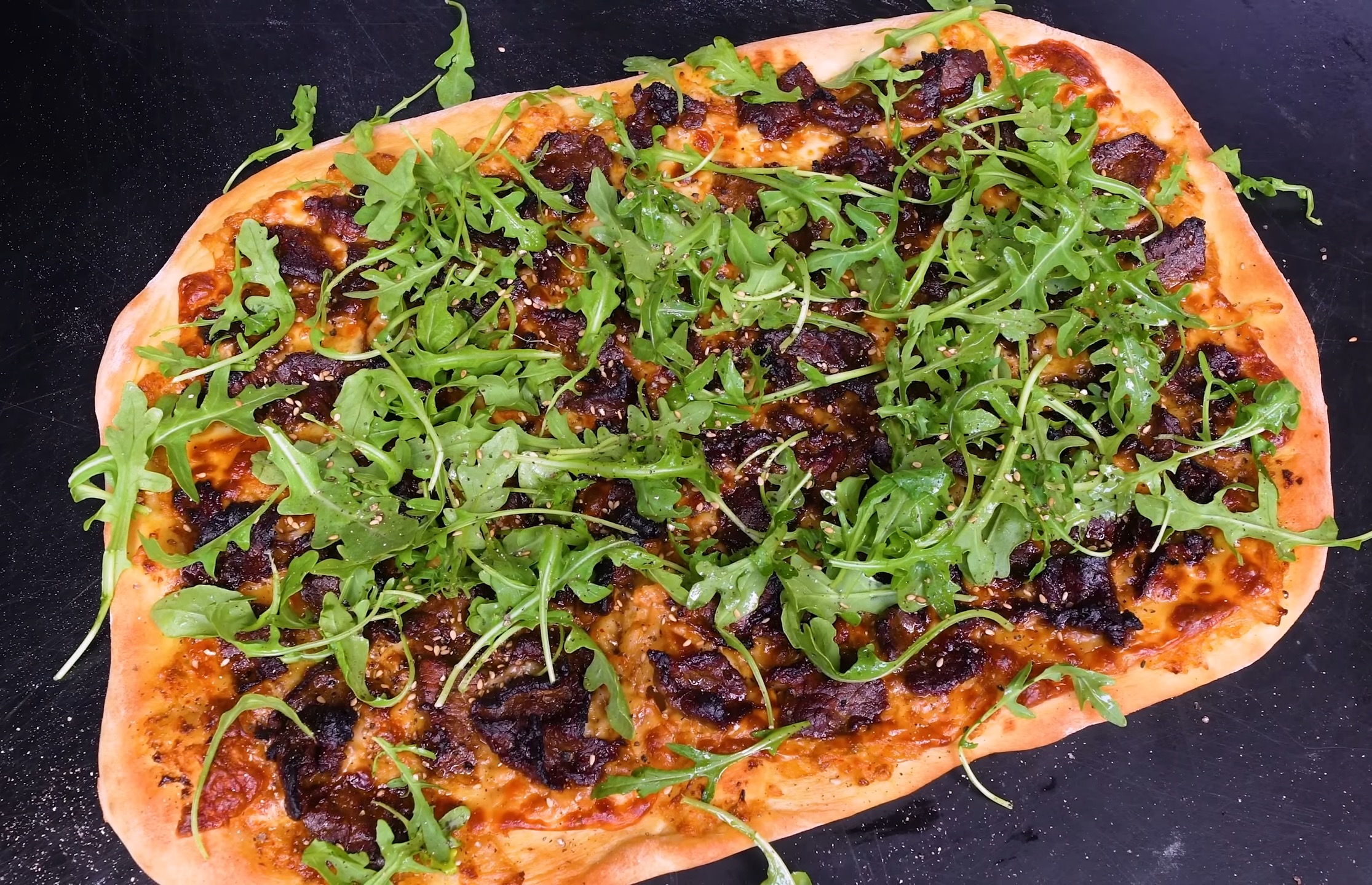 Prince Street Korean BBQ Pizza Recipe from Sam The Cooking Guy
