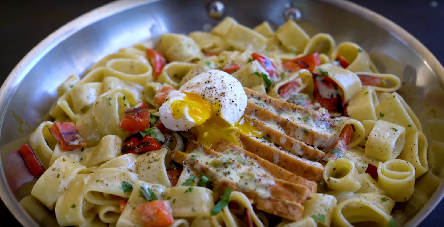Spicy Chicken Pasta Recipe from Sam The Cooking Guy