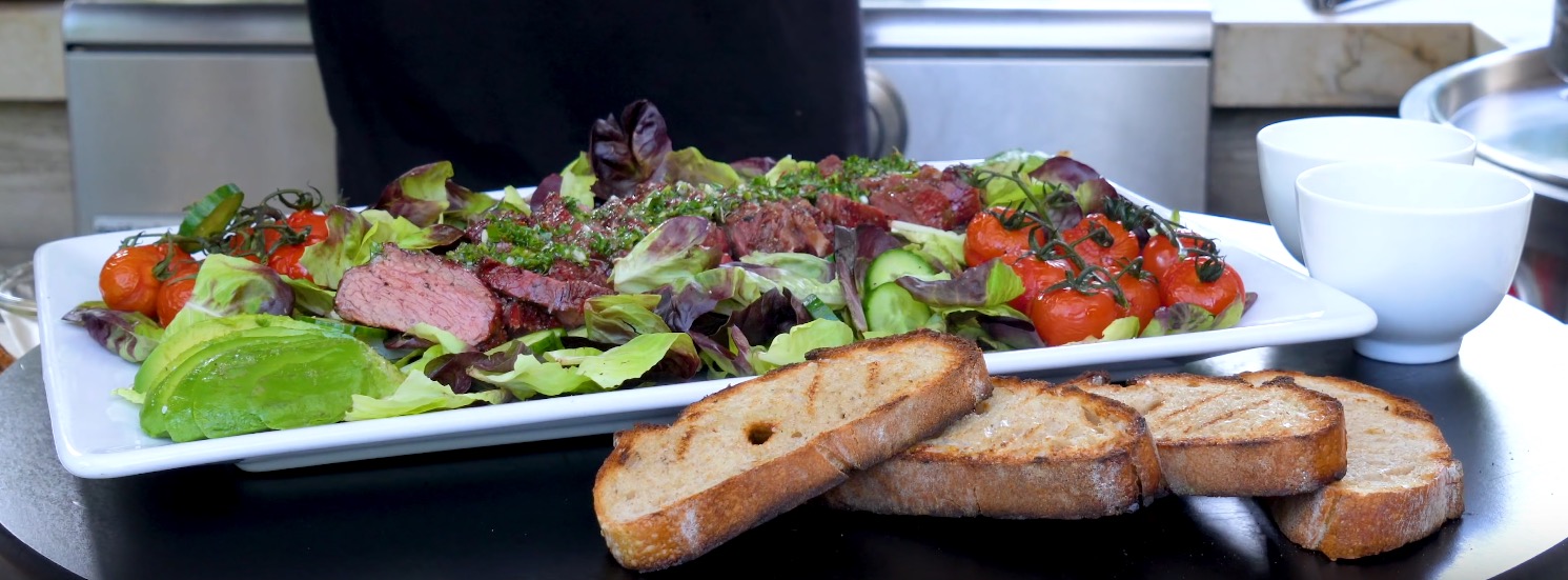 Steak Salad Recipe from Sam The Cooking Guy