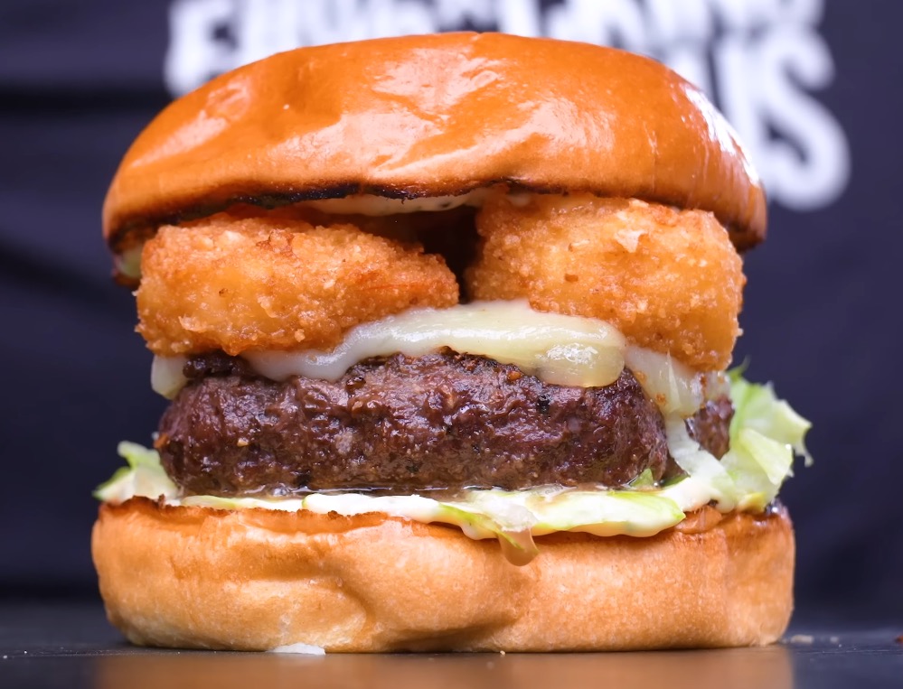 Surf & Turf Burger Recipe from Sam The Cooking Guy