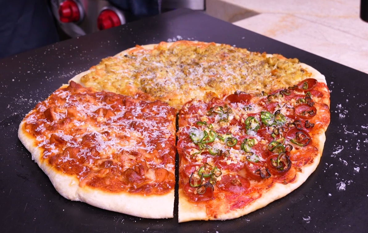 Three Way Pizza Recipe from Sam The Cooking Guy