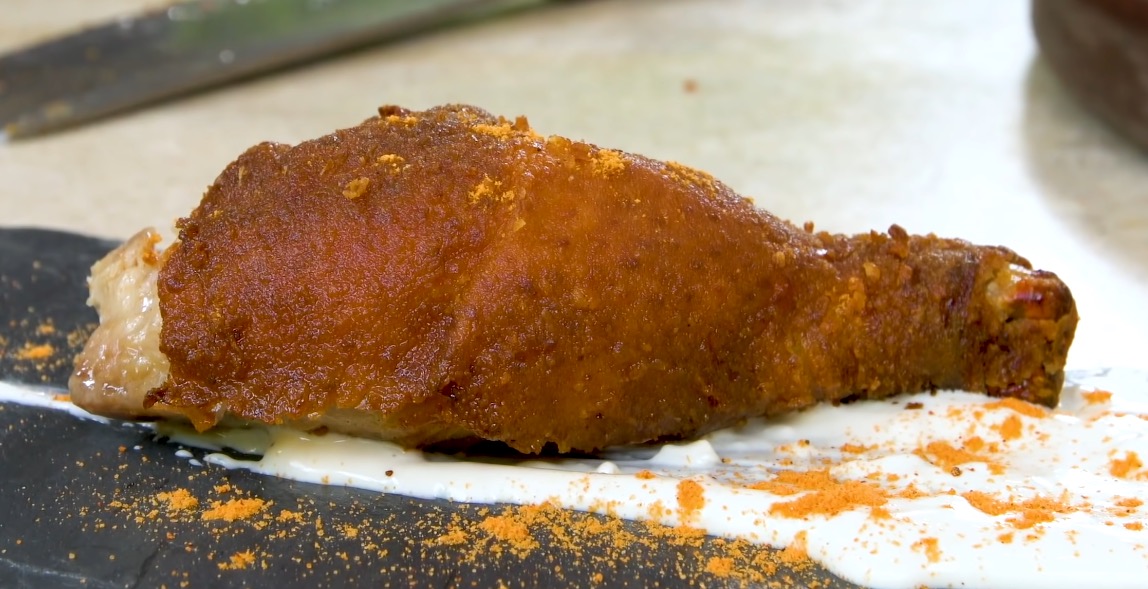 Whole Fried Chicken (Buffalo Style) Recipe from Sam The Cooking Guy