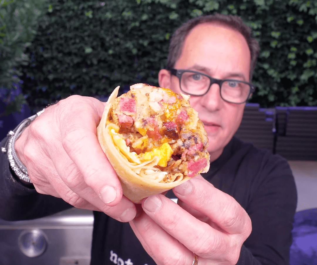 Corned Beef Hash Burrito Recipe from Sam The Cooking Guy