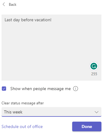 How To Set Custom Status Messages In Microsoft Teams