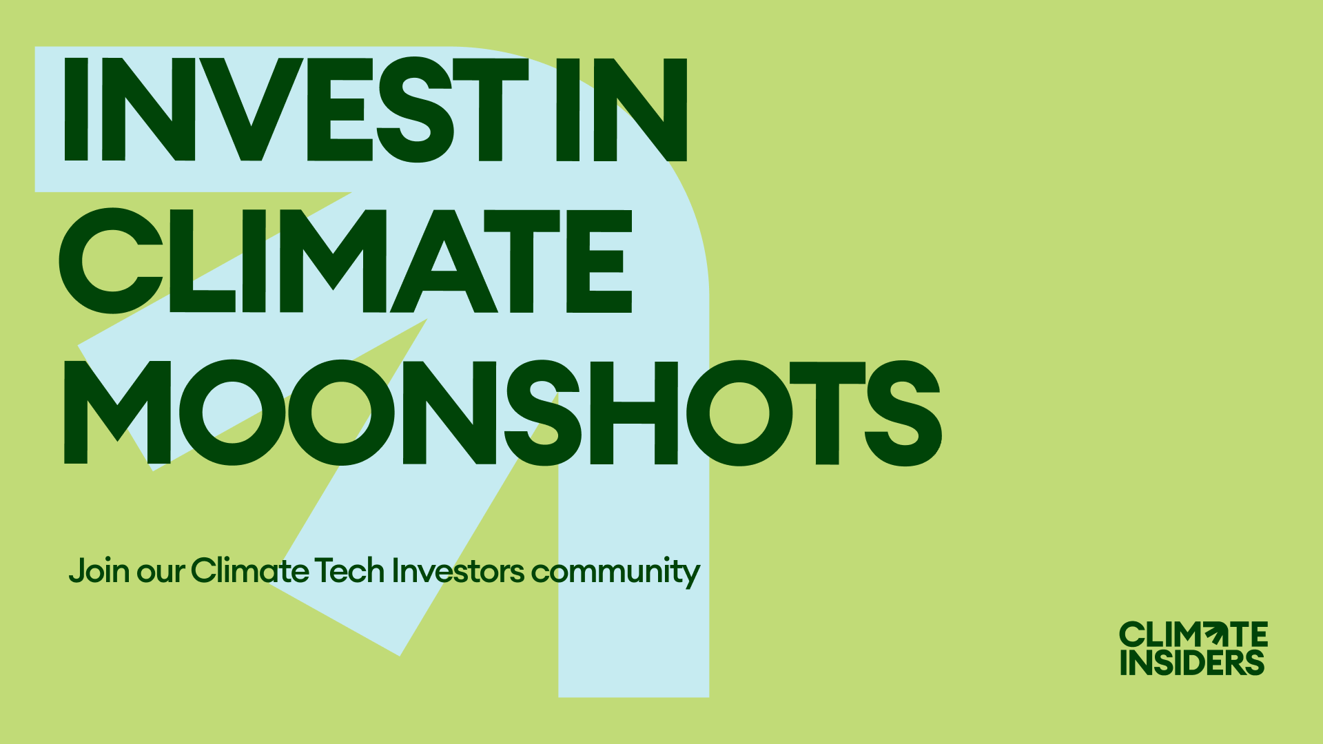 Getting Financed - Climate Insiders