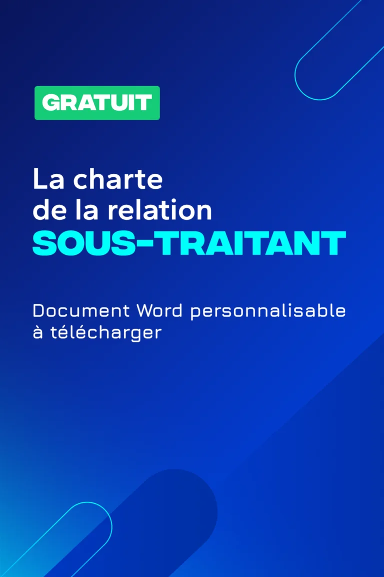 La charte de la relation sous-traitant - Vertuoza