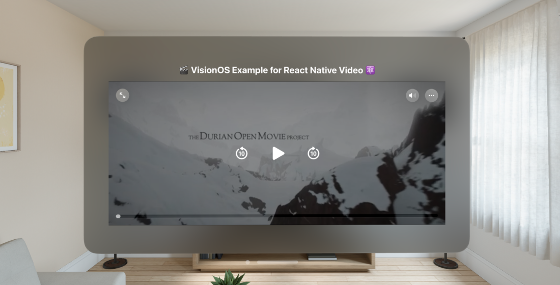 React Native Video on VisionOS