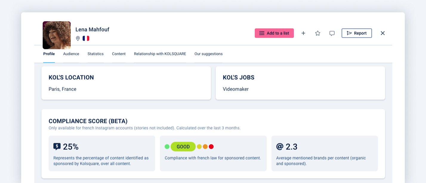 Kolsquare lanza la función Compliance Score para ayudar a las marcas a evaluar si los ...