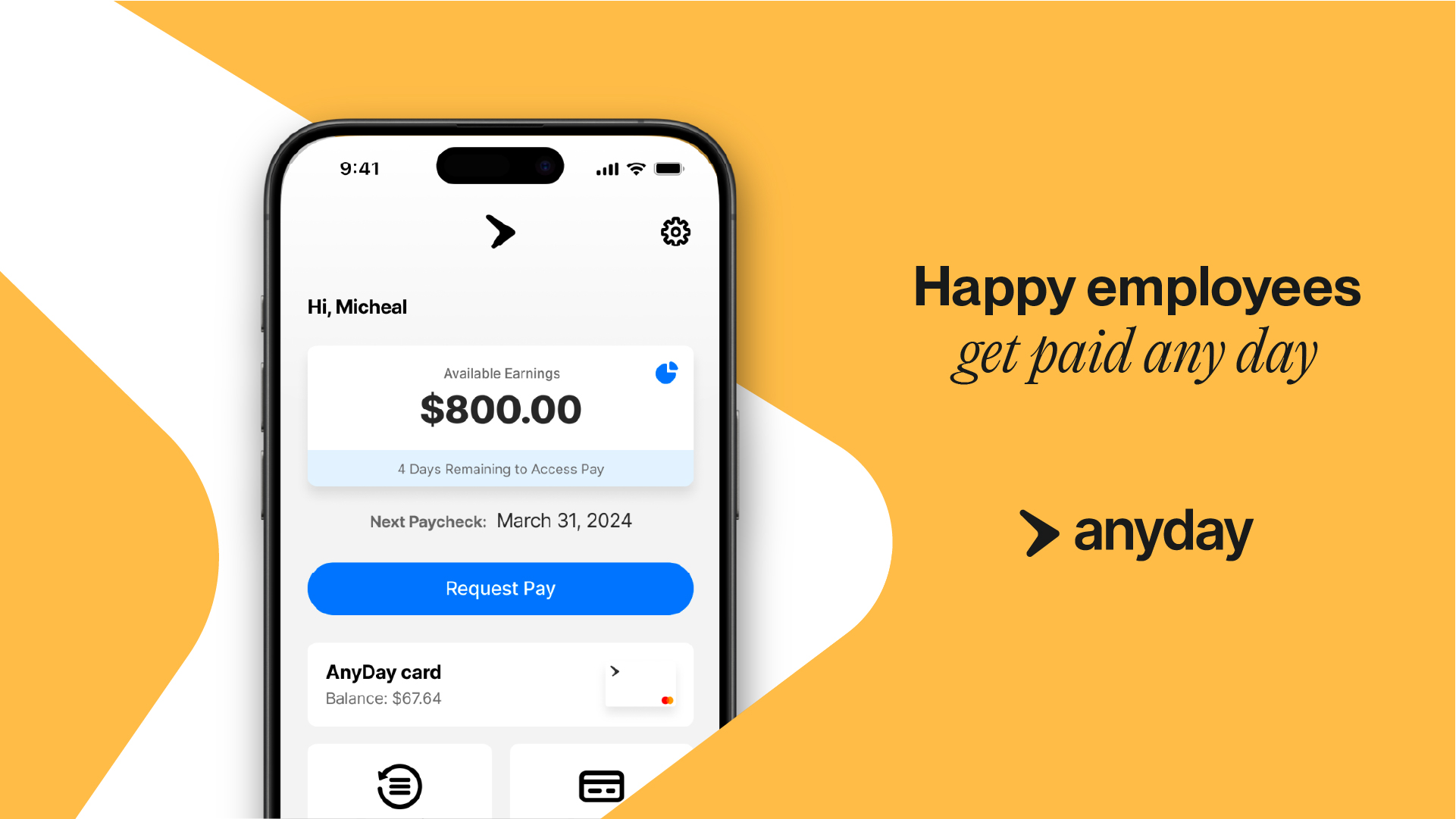 AnyDay Home | Automated, On-Demand Payments for Employees