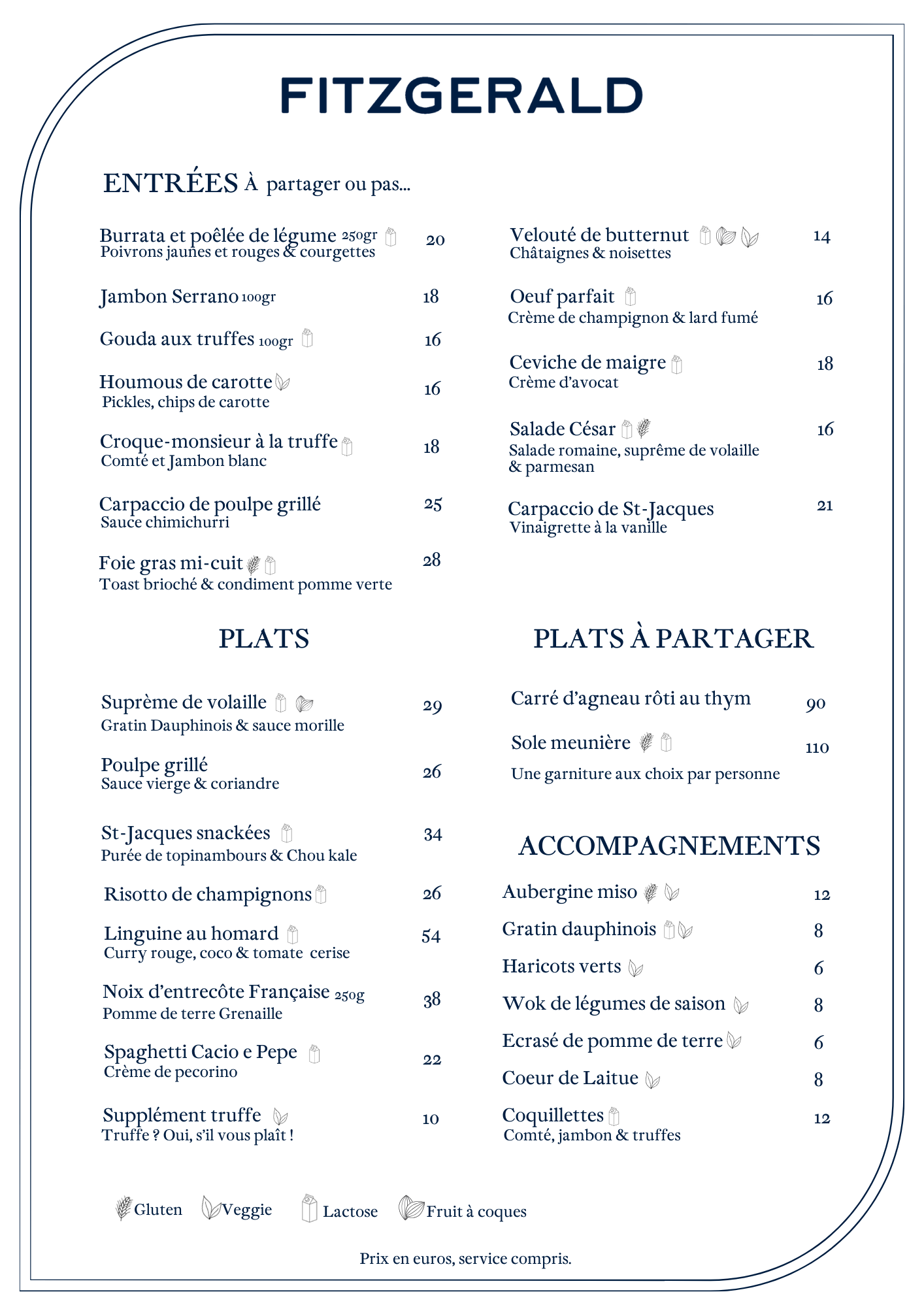 Fitzgerald - Restaurant Paris 7ème, Invalides