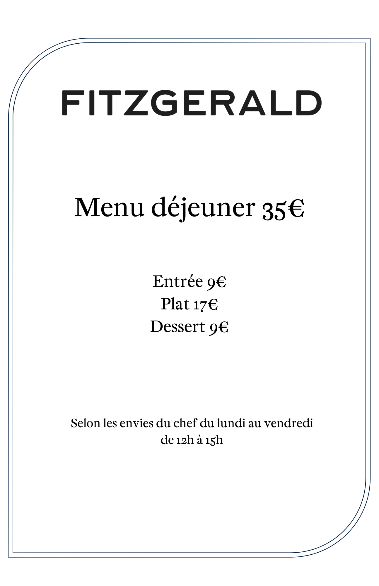Fitzgerald - Restaurant Paris 7ème, Invalides