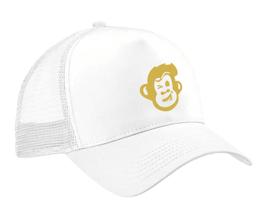 RBL Snapback Trucker - White & Gold | RBL Golf