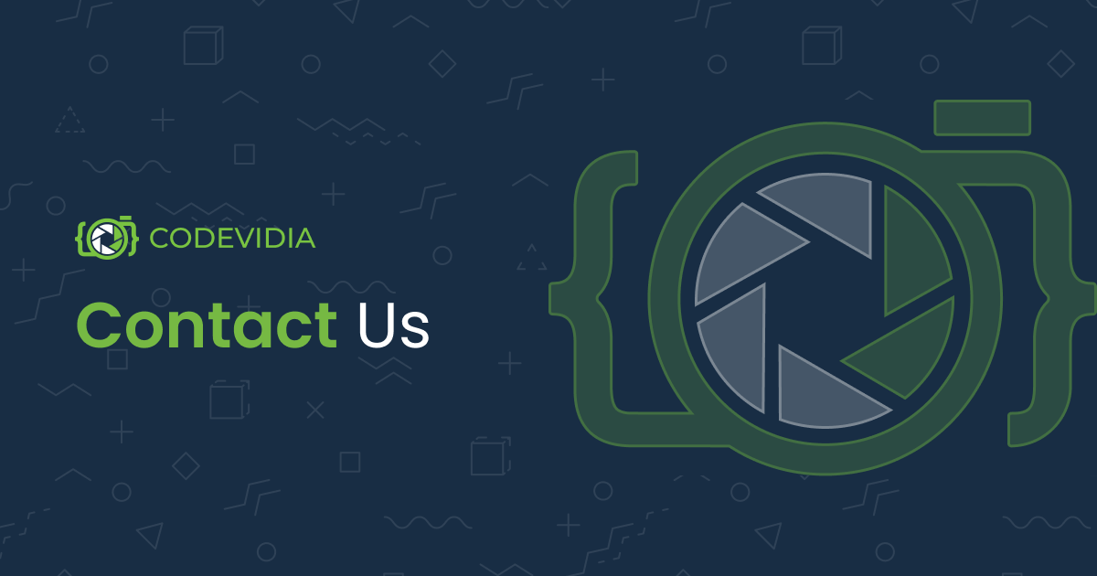 CodeVidia: Get in Touch with our Team