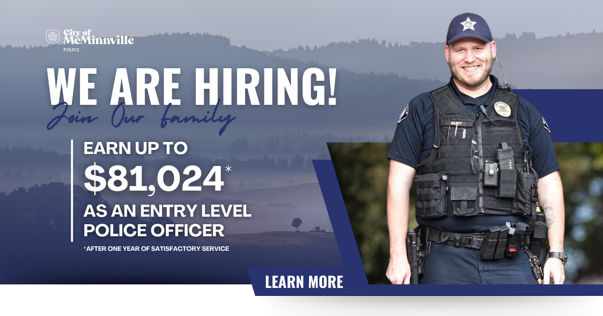 Join the McMinnville Police Department!