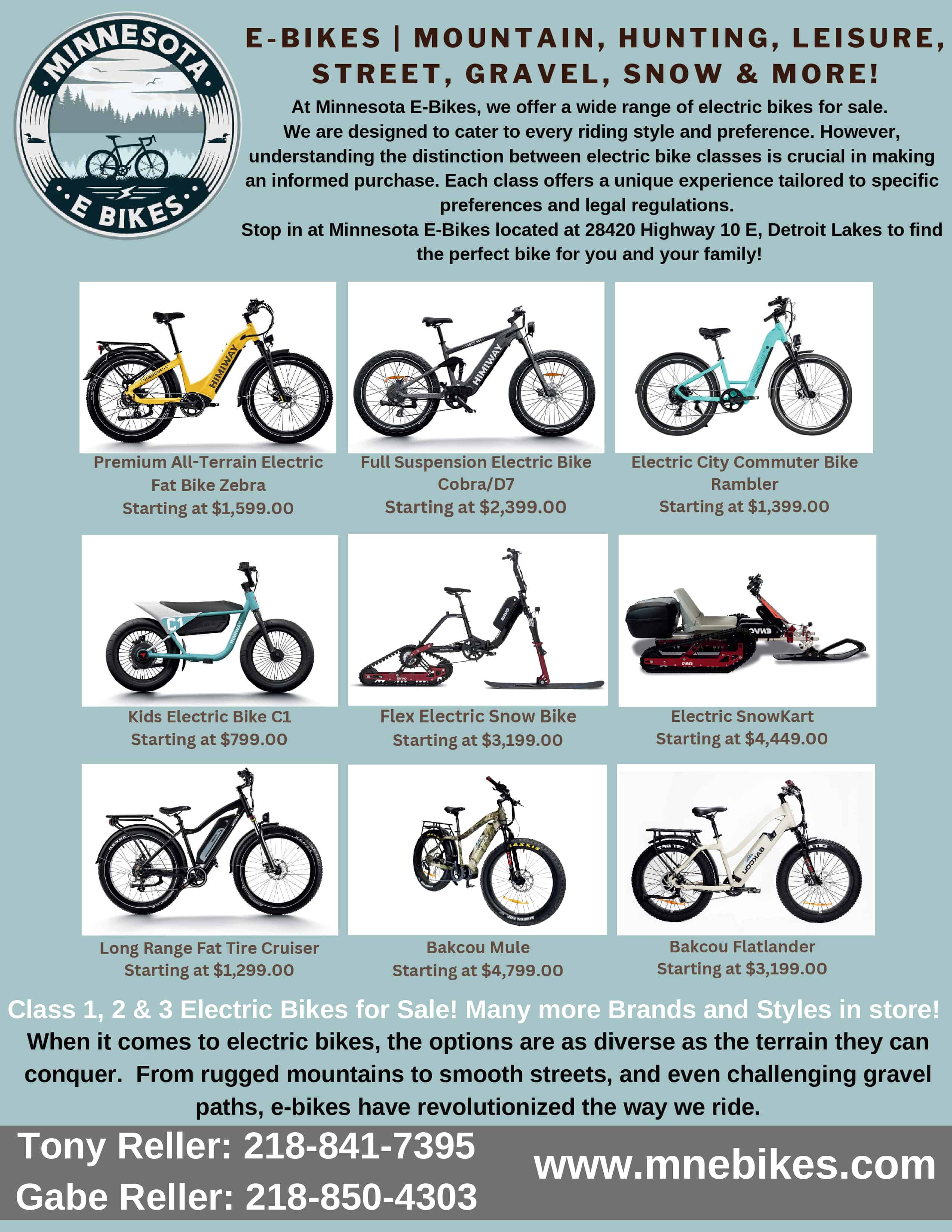 Minnesota E-Bikes | Detroit Lakes, MN