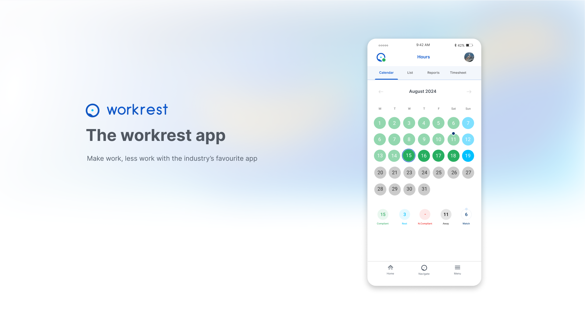 The workrest app 2.0
