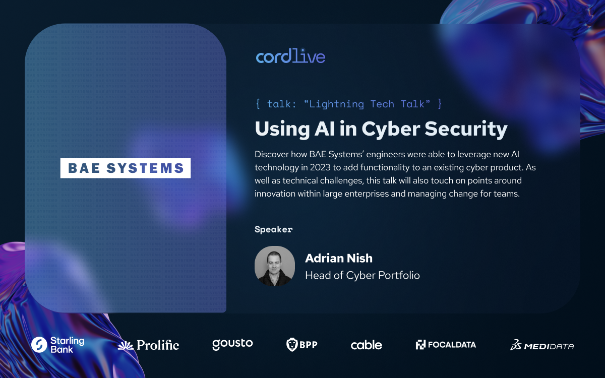 CordLive Talks | BAE Digital Intelligence