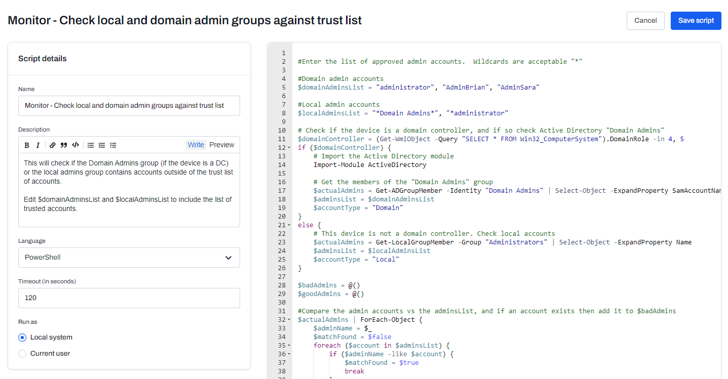 Using PowerShell to Monitor Admin Groups for Rogue Accounts