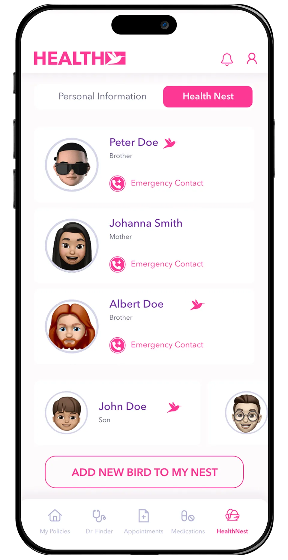 Insurance App | HealthBird