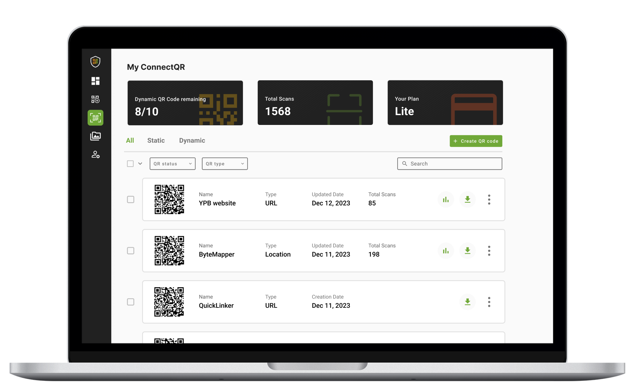 Connect QR - Customisable QR Code Generator | ConnectQR