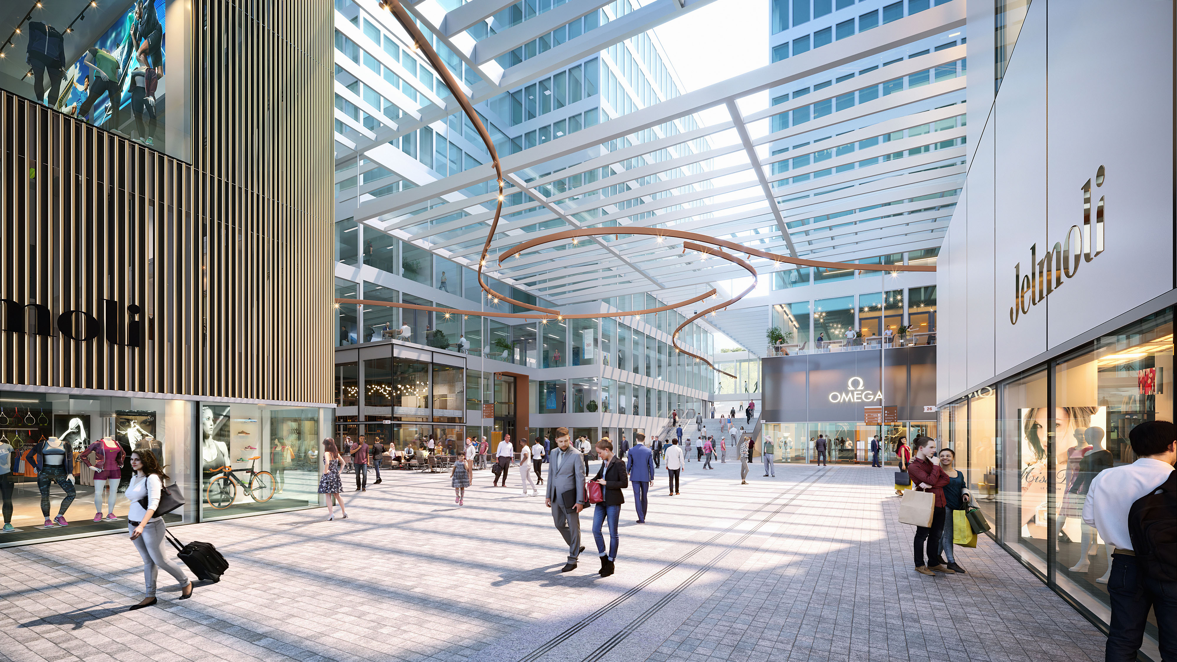 Architektur Visualisierung Projekt THE CIRCLE - Zurich Airport ...