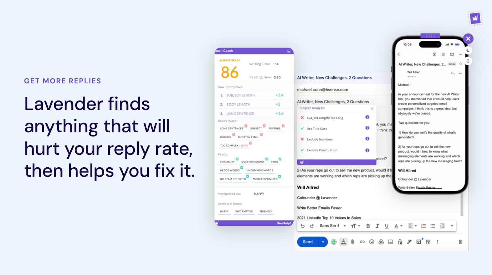 Gong Gets a Lavender Touch: AI Email Coaching Now Inside Your Gong Workflow