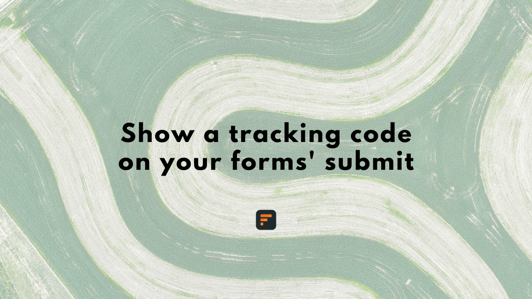 How to provide an application tracking code on my forms - Formaloo