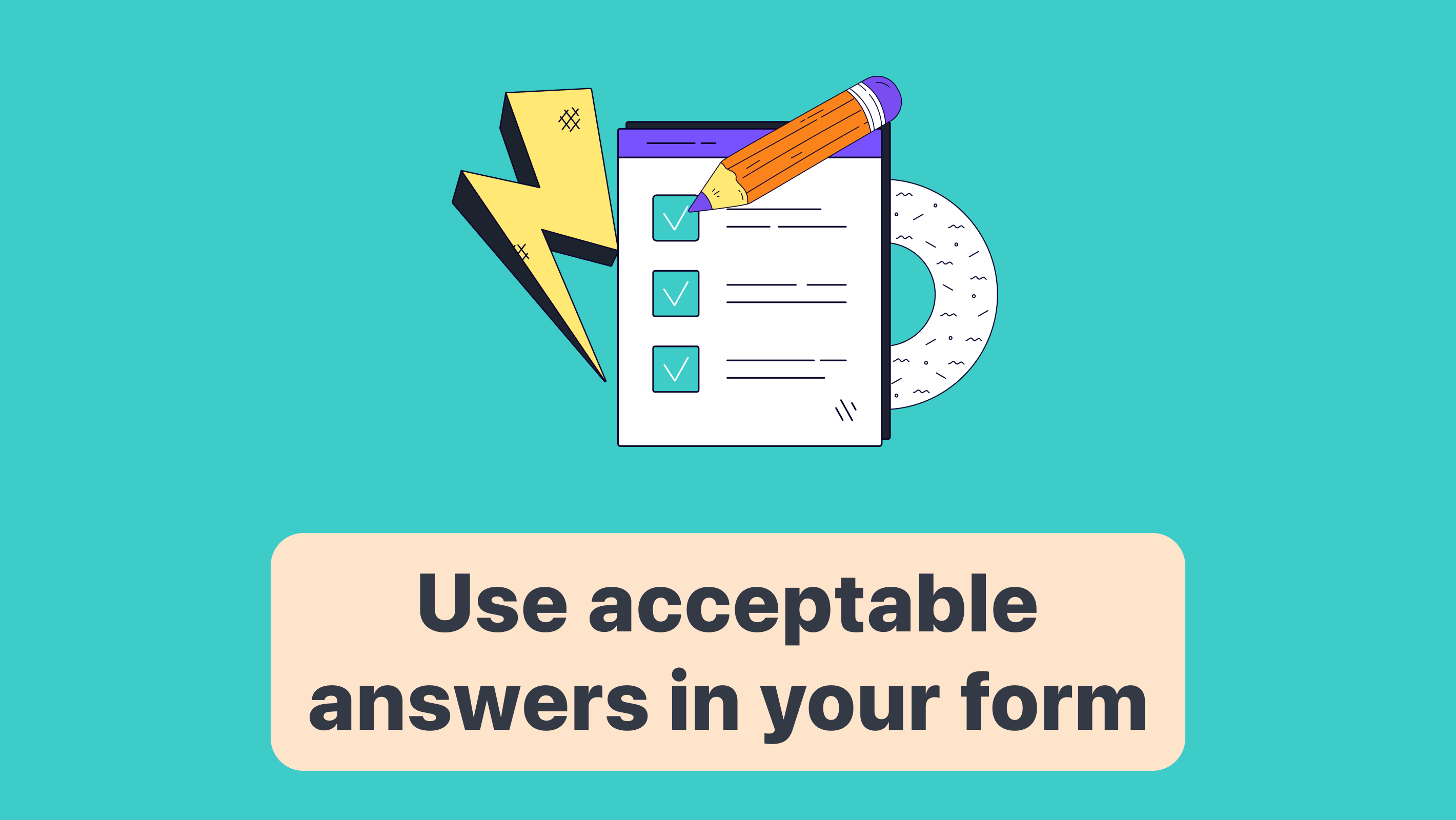 How to use acceptable answers in your form - Formaloo