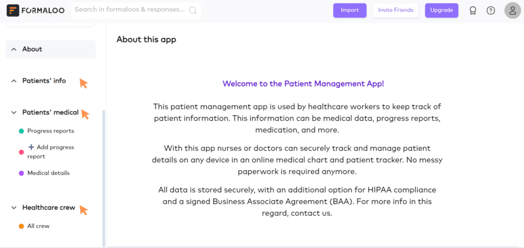 How to build a custom patient management system - Formaloo