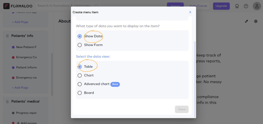 How to build a custom patient management system - Formaloo