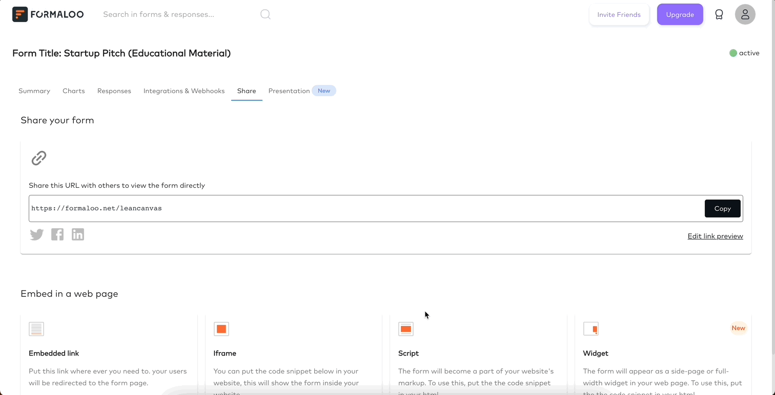 How to embed a form on Squarespace - Formaloo