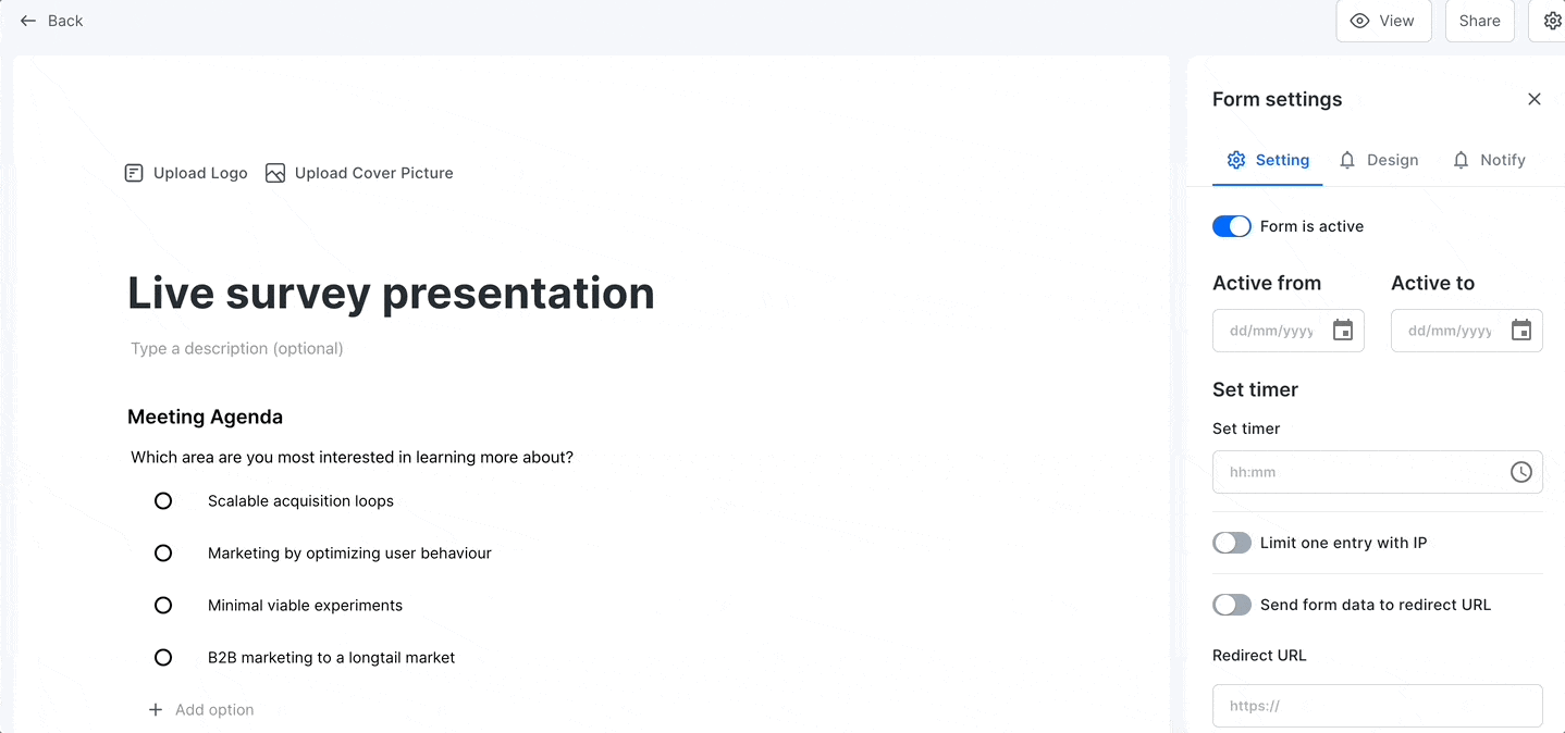 How to create online voting forms and apps - Formaloo