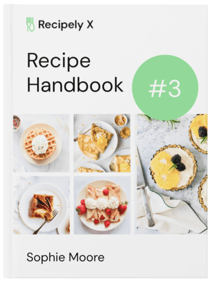Recipe Handbook #4 - Diet X - Webflow Ecommerce website template
