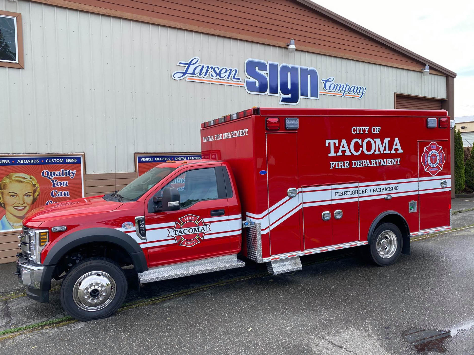 Larsen Sign Company - Projects | Tacoma Fire