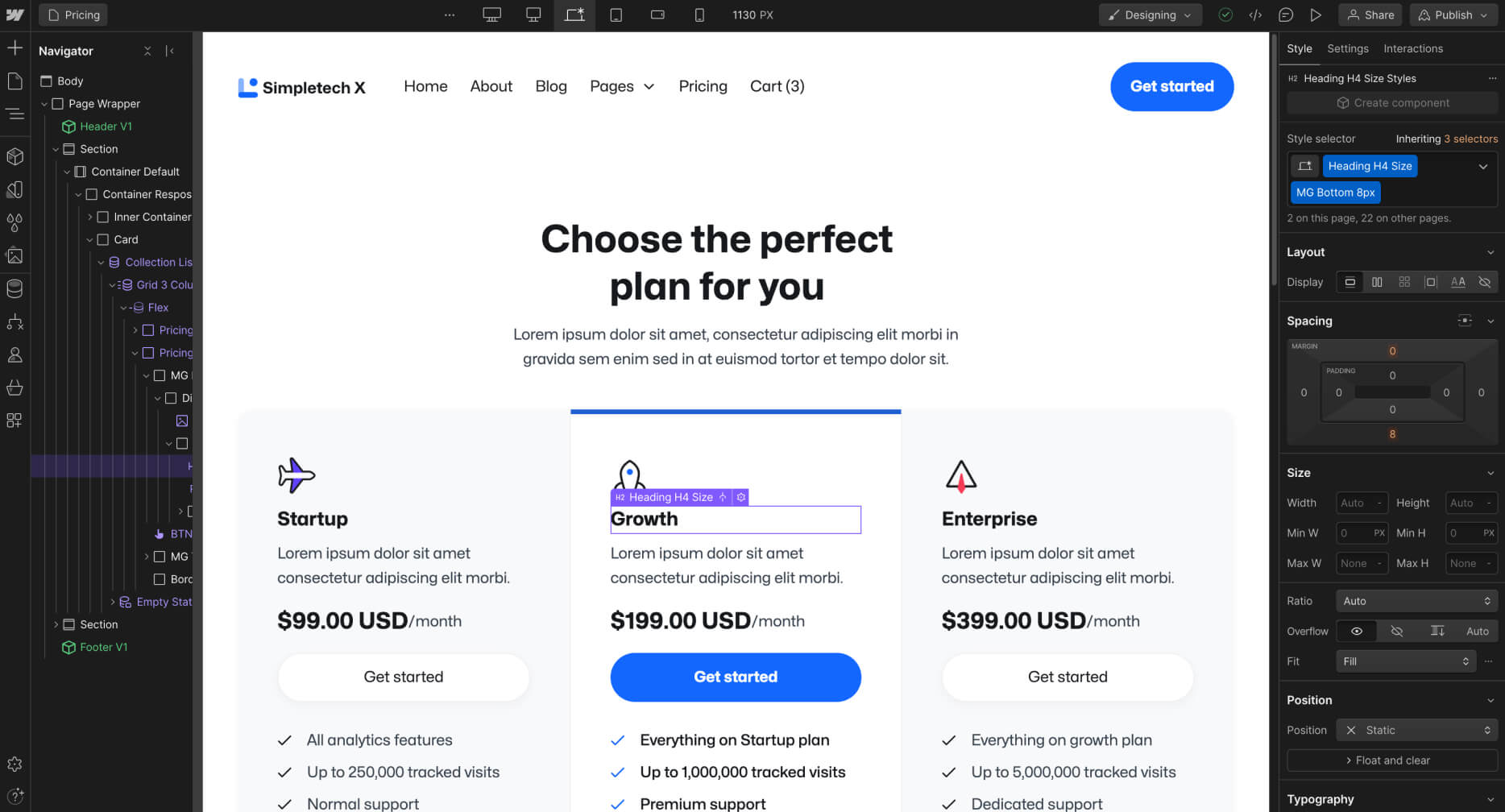 Start Here - Simpletech X - Webflow Ecommerce website template