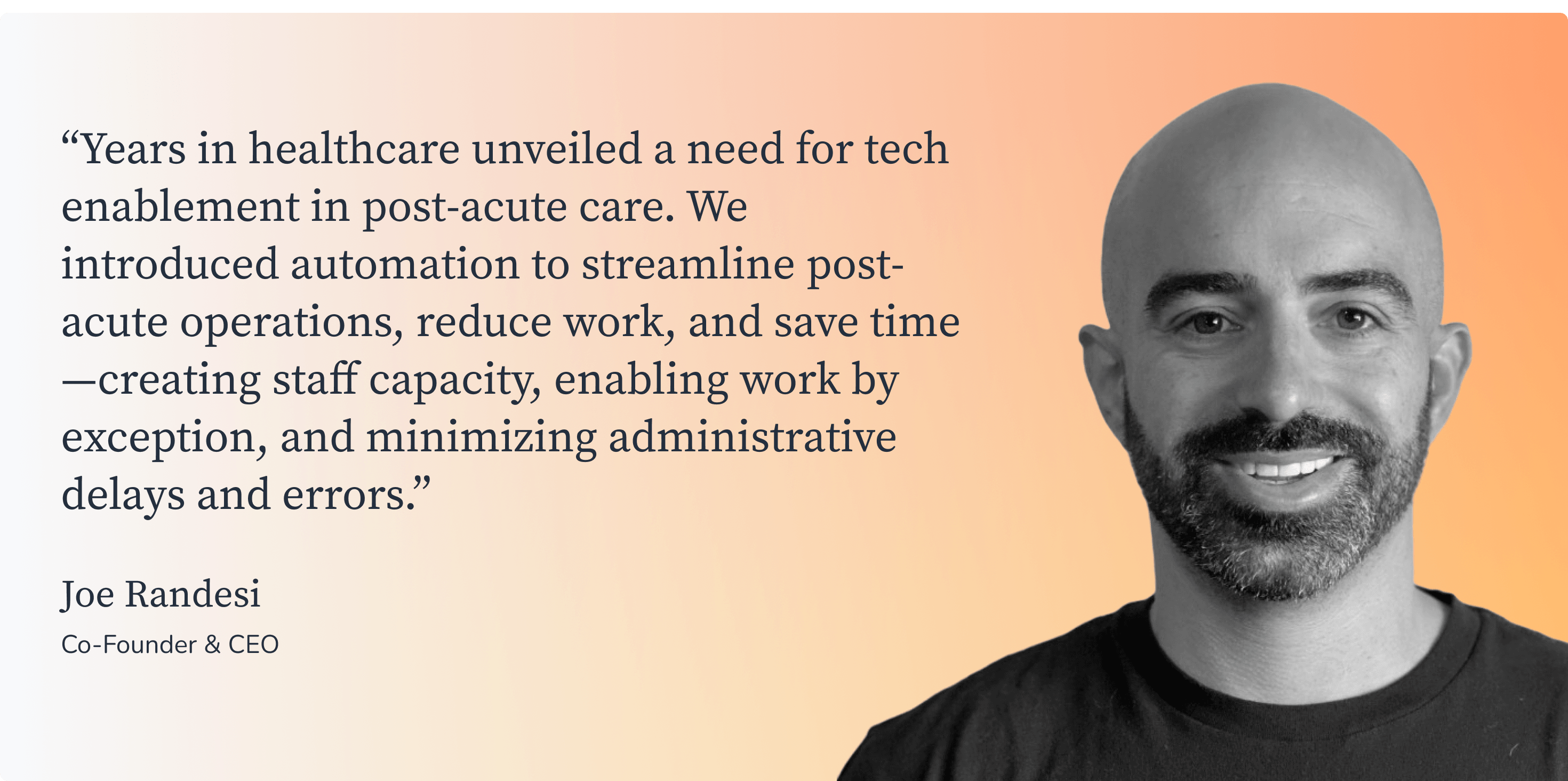 Healthtech Innovators Building Automation for Post-Acute