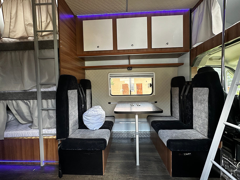 Rocking Owl's VIP Splitter Vans redefine touring luxury!