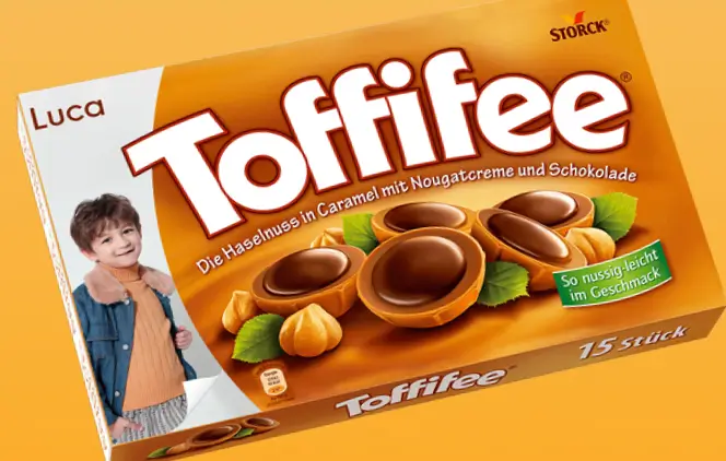 Toffifee Personalisierte Verpackungen: Einzigartiges Marketing mit UpReach