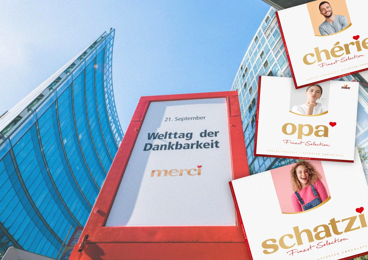 Merci Pop-up Dankstelle | Personalisierte Dankesbotschaften | UpReach