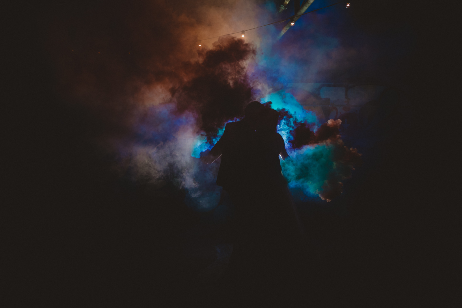 Maria & Trent | A Smokey Reception Entrance at The Brik | Epic Photo ...