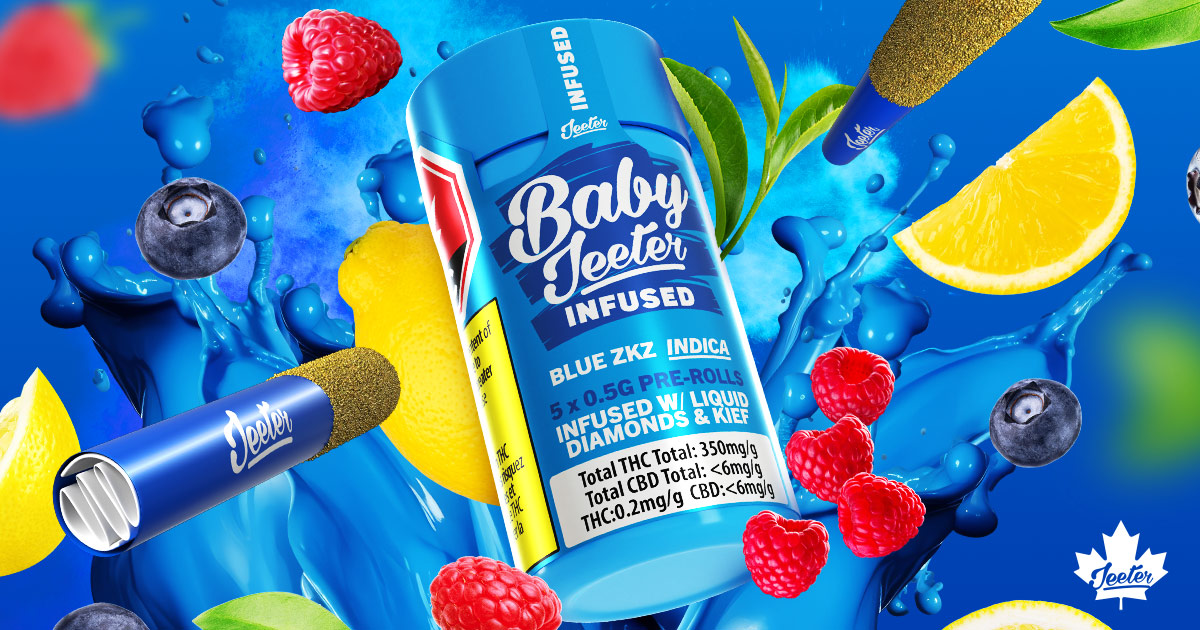 Jeeter Canada | Infused Pre-Rolls | Blue ZKZ