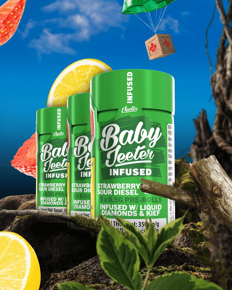 Jeeter Canada | Infused Pre-Rolls | Strawberry Sour Diesel