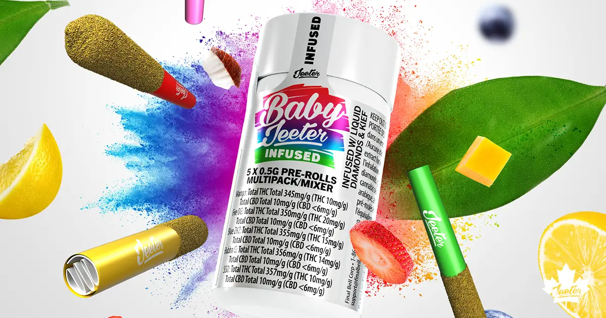 Jeeter Canada | Infused Pre-Rolls | Multipack