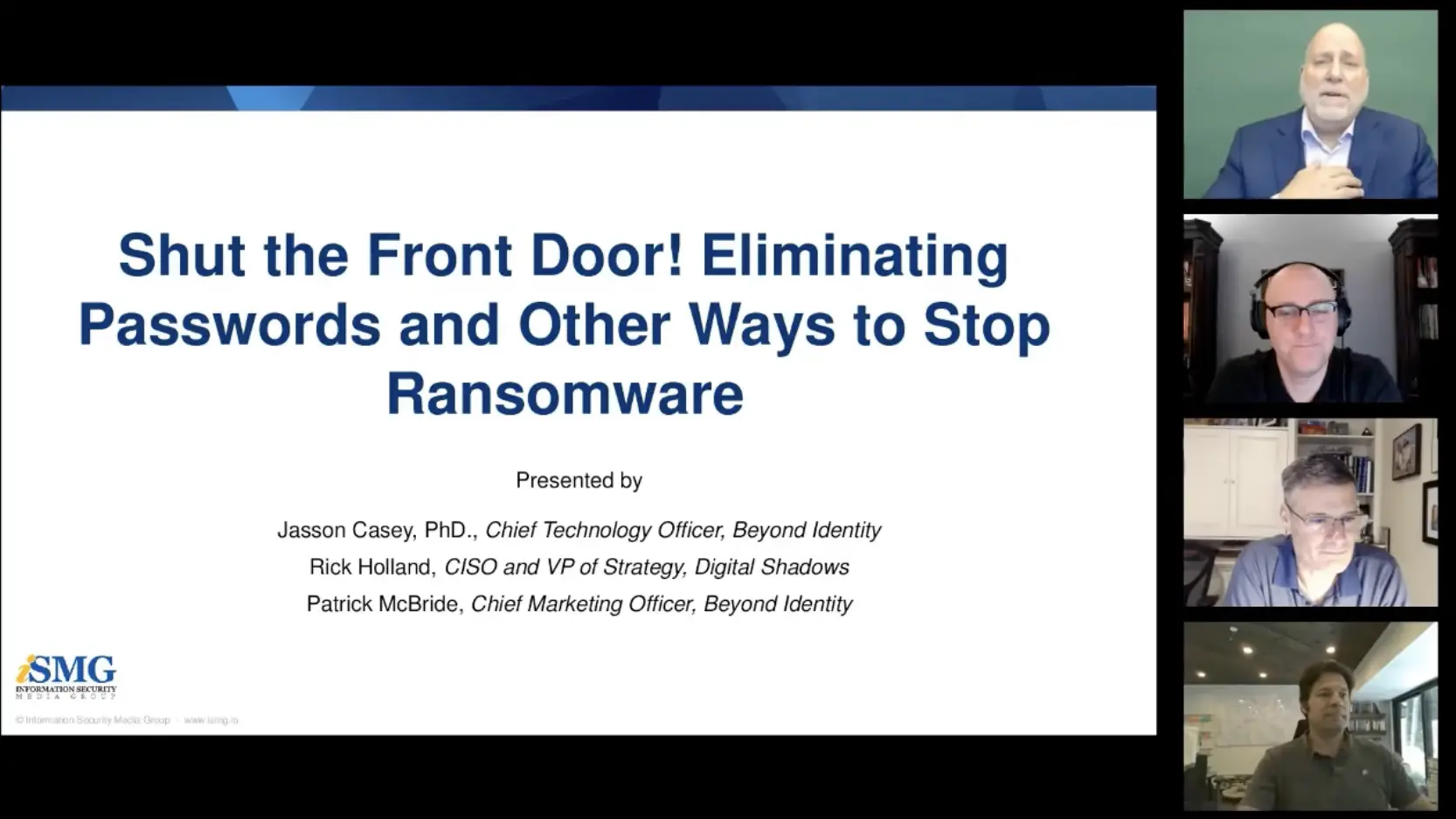 Webinar Recap: Eliminating Passwords and Other Ways to Stop Ransomware