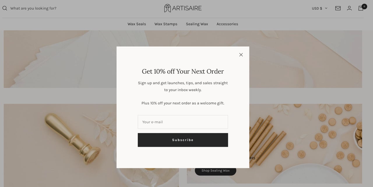 How To Add Shopify Newsletter Popup & 16 Examples
