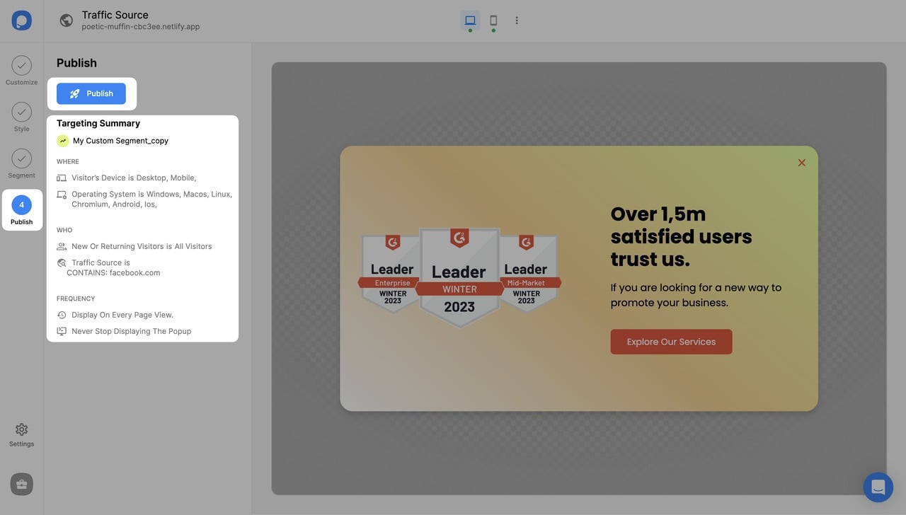 Traffic Source Targeting