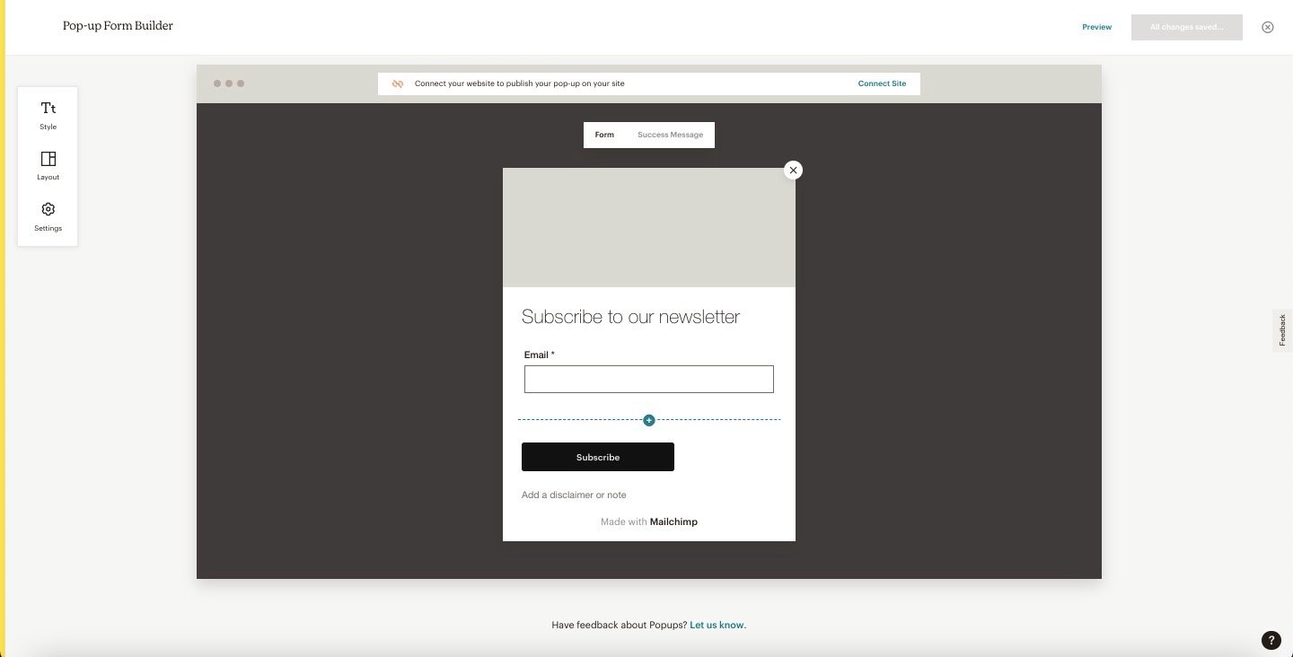 Collect Emails 4X Faster with Popupsmart VS. Mailchimp Popup